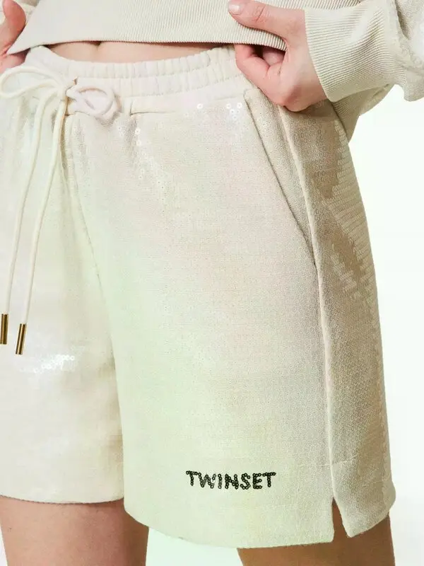 TWINSET Sequin-embellished Shorts