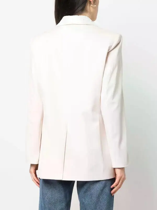 Rodebjer Double-breasted Crochet Blazer