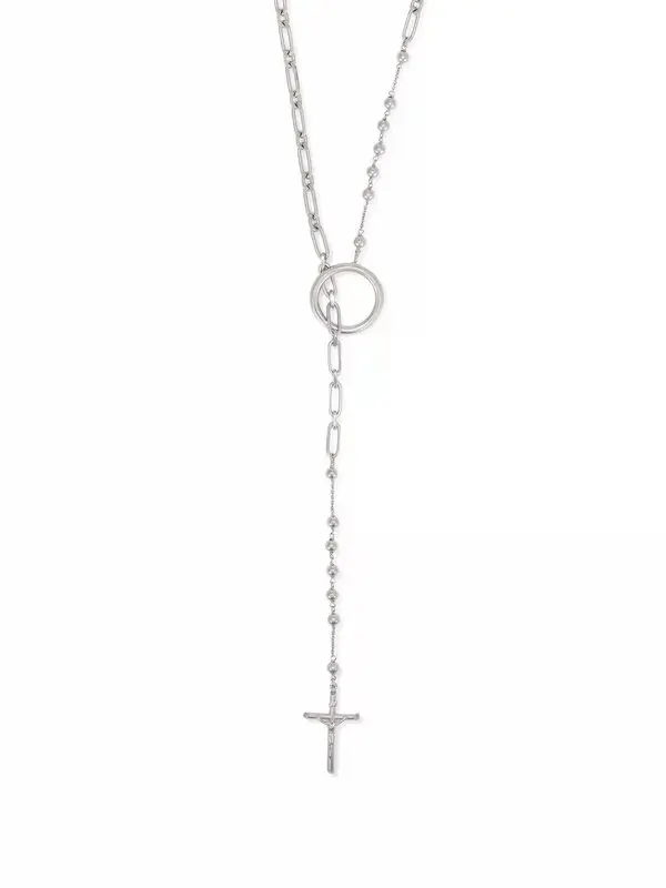 Dolce & Gabbana Cross Pendant Necklace - Silver