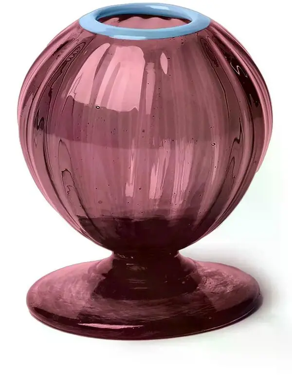 La DoubleJ Onion Glass Vase - Purple