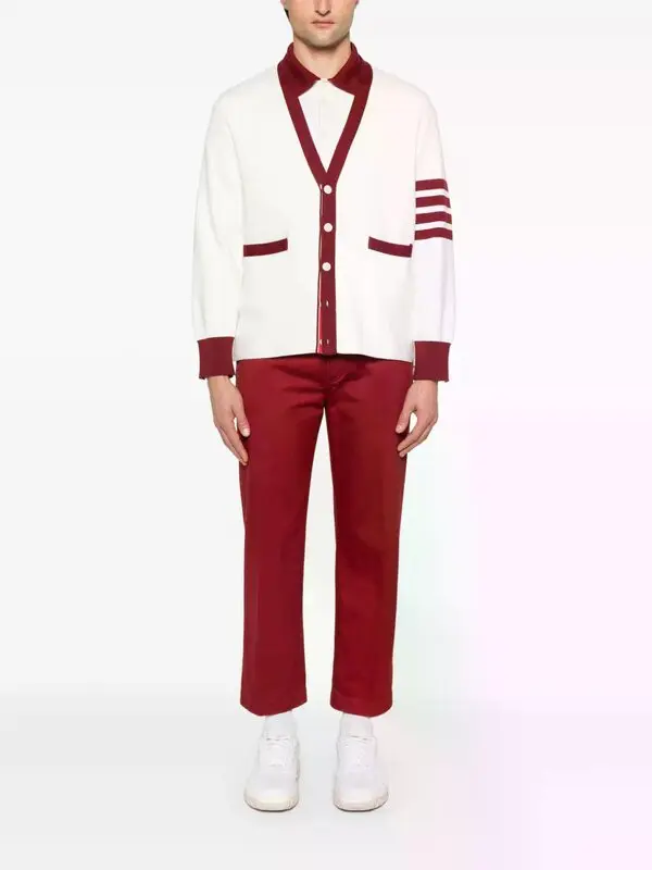 Thom Browne 4-bar Stripe Cotton Cardigan