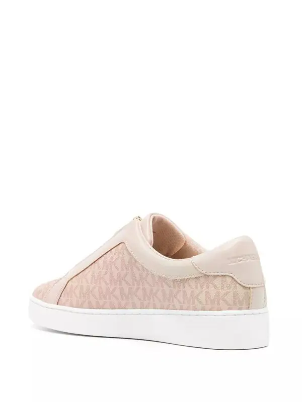 Michael Kors Keaton Logo-print Zip Detail Sneakers - Pink