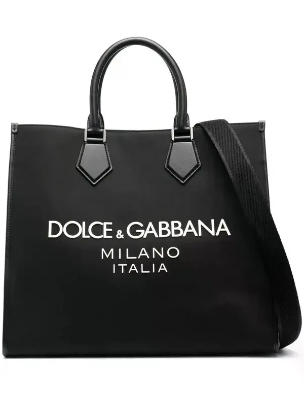 Dolce & Gabbana Logo-print Tote Bag - Black