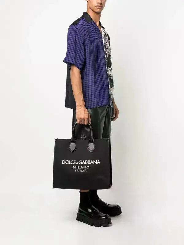 Dolce & Gabbana Logo-print Tote Bag - Black