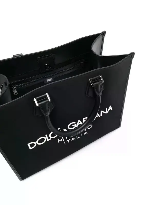 Dolce & Gabbana Logo-print Tote Bag - Black