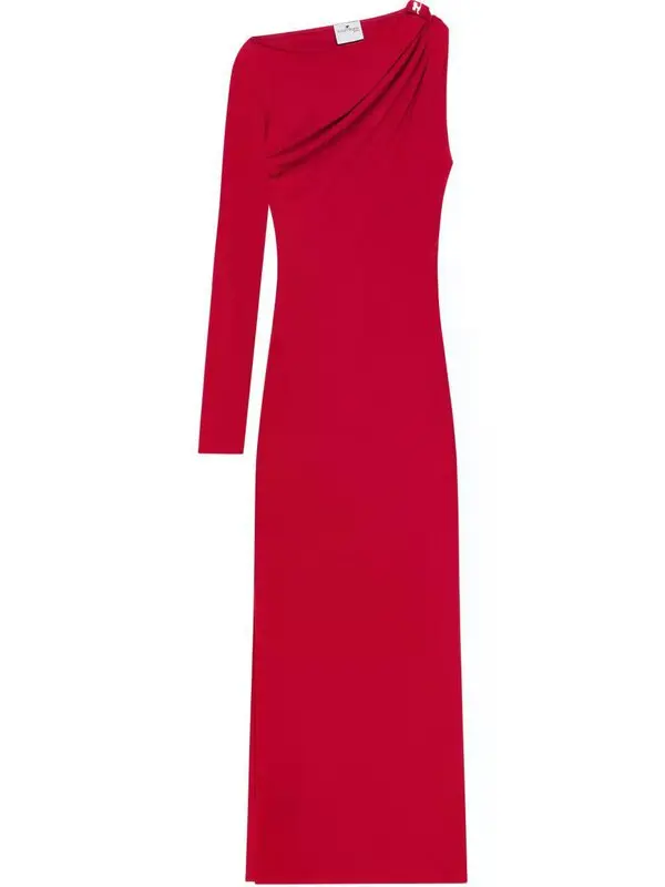 COURREGES Asymmetric Midi Dress