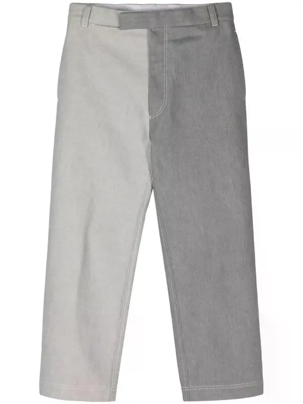 Thom Browne Two-tone Straight-leg Jeans