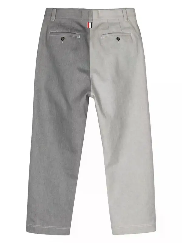 Thom Browne Two-tone Straight-leg Jeans