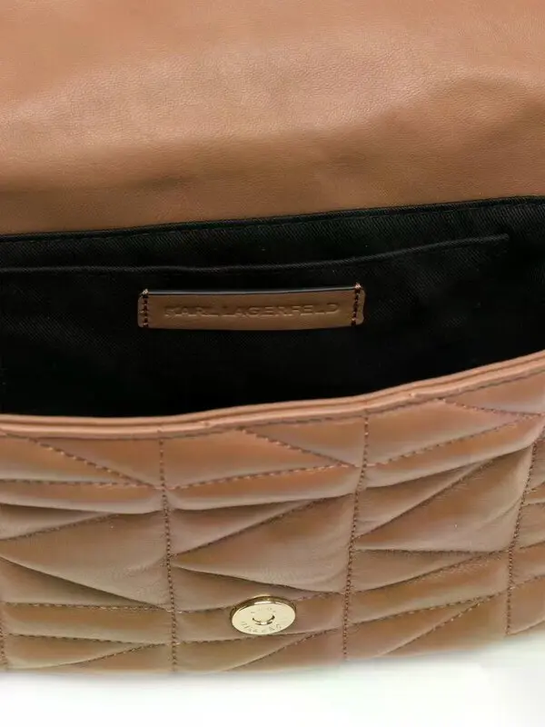 Karl Lagerfeld K/kuilt Crossbody Bag - Brown