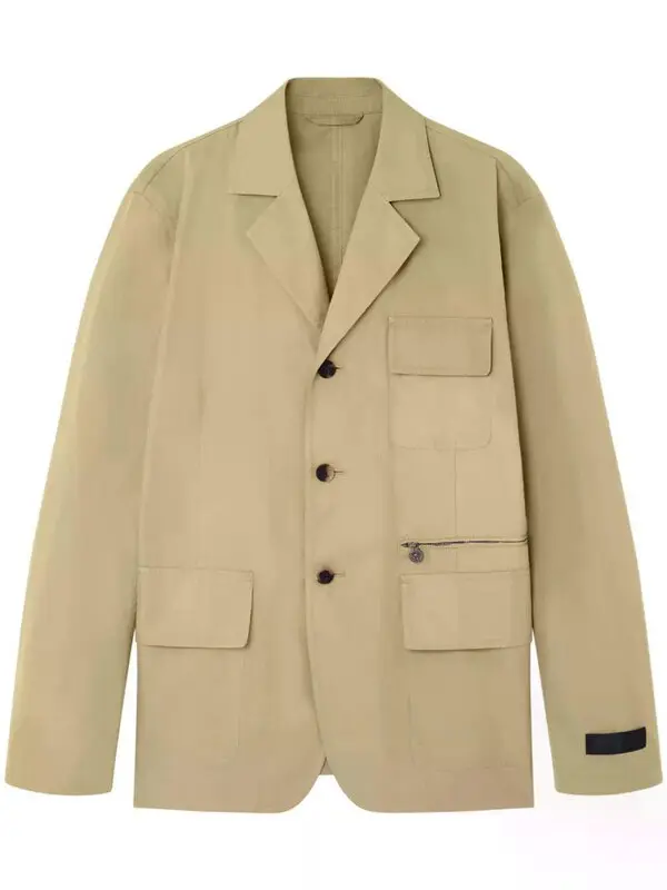 Versace Single-breasted Gabardine Blazer