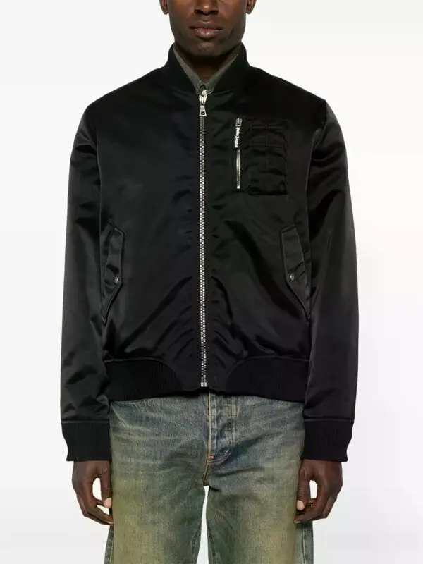 Palm Angels Curved-logo Bomber Jacket