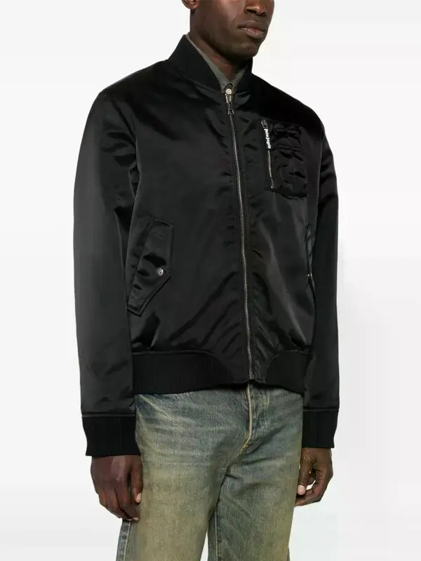 Palm Angels Curved-logo Bomber Jacket