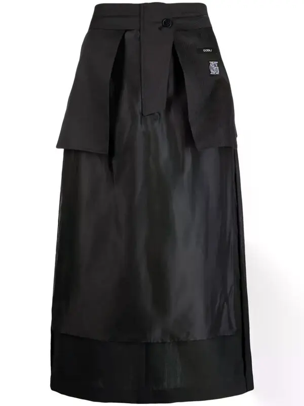 Goen.j Inside-out Midi Skirt
