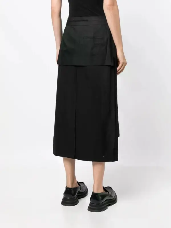 Goen.j Inside-out Midi Skirt