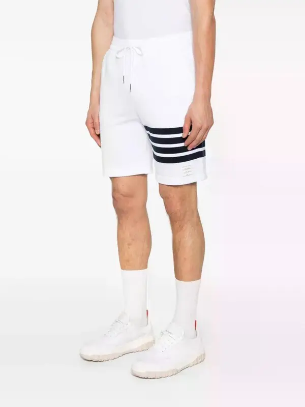 Thom Browne 4-bar Stripe Track Shorts - White
