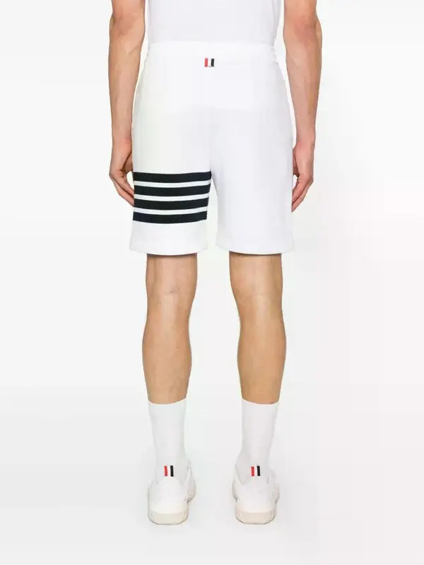 Thom Browne 4-bar Stripe Track Shorts - White