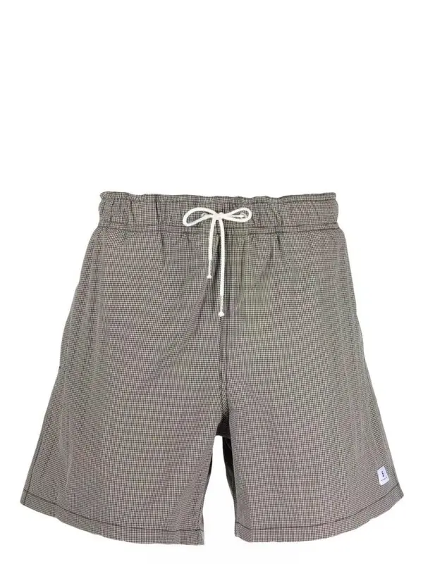 DEPARTMENT 5 Mini Vichy Checked Swim Shorts - Black