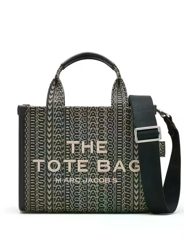 Marc Jacobs The Monogram Jacquard Small Tote Bag - Black