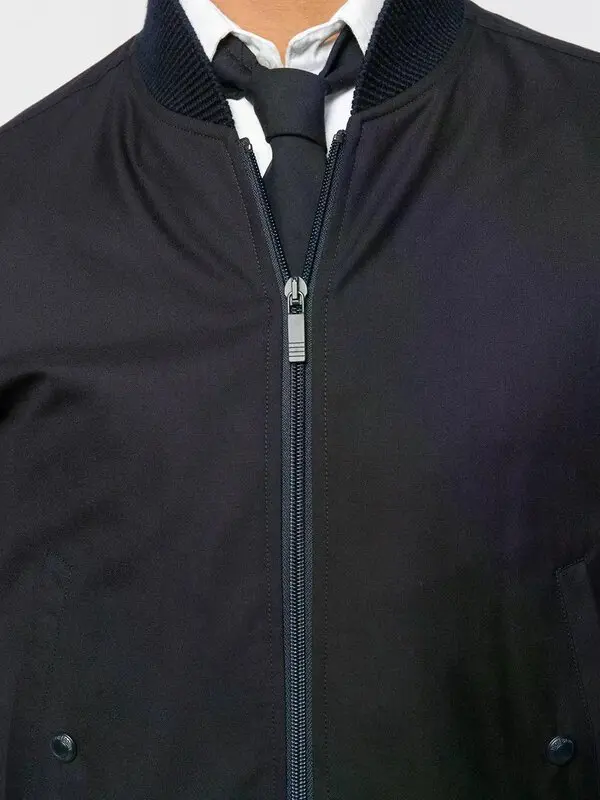 Thom Browne 4-bar Bomber Jacket - Blue
