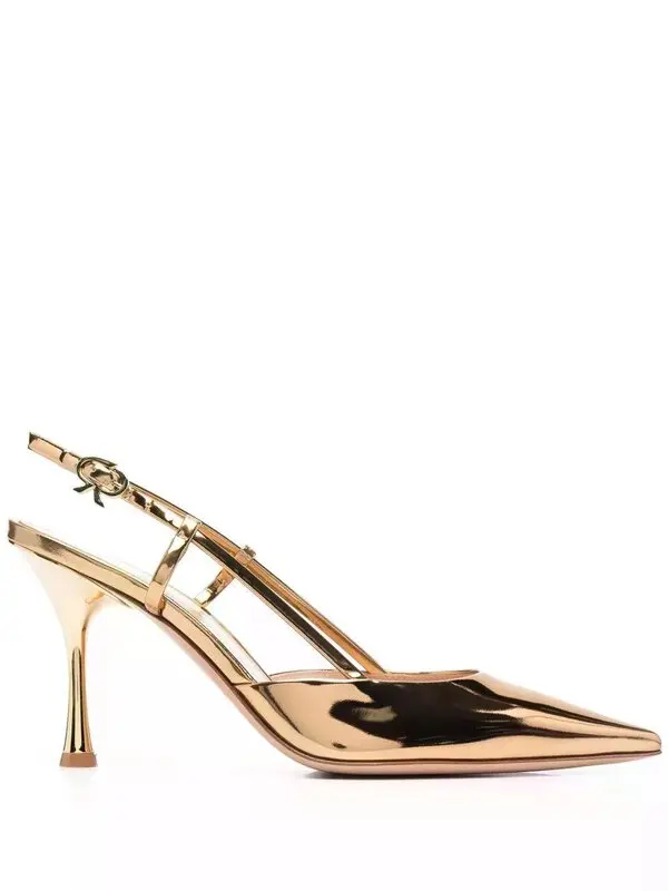 GIANVITO ROSSI Ascent 85mm Slingback Pumps - Yellow
