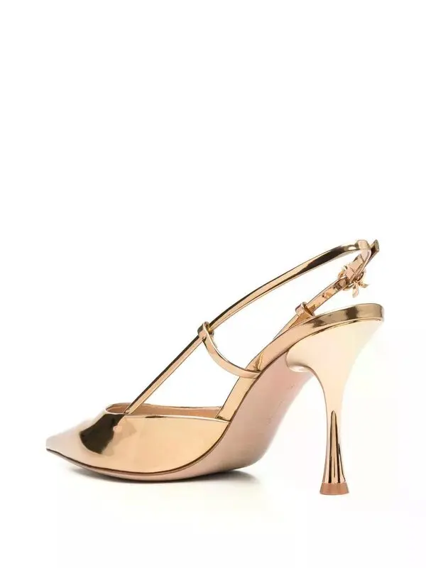 GIANVITO ROSSI Ascent 85mm Slingback Pumps - Yellow