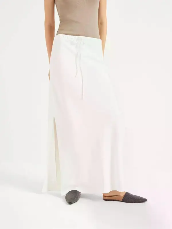 Brunello Cucinelli Maxi Skirt With Side Slits