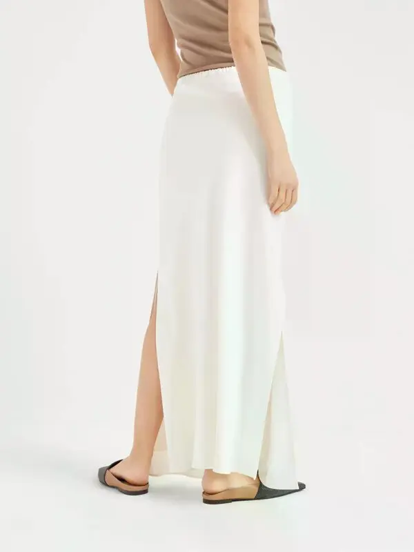 Brunello Cucinelli Maxi Skirt With Side Slits