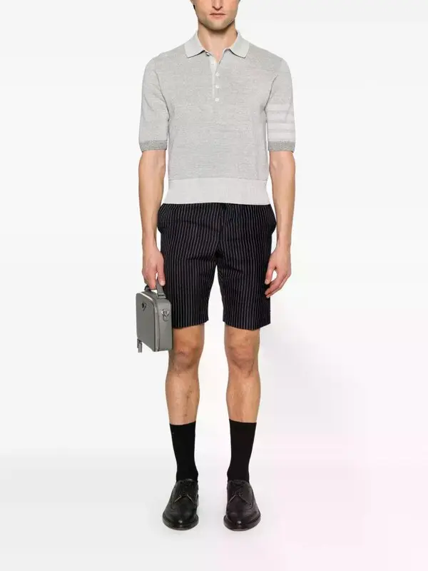 Thom Browne 4-bar Stripe Cotton Polo Shirt