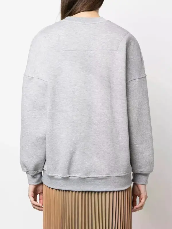 IOANA CIOLACU Graphic Print Crew Neck Sweatshirt - Grey