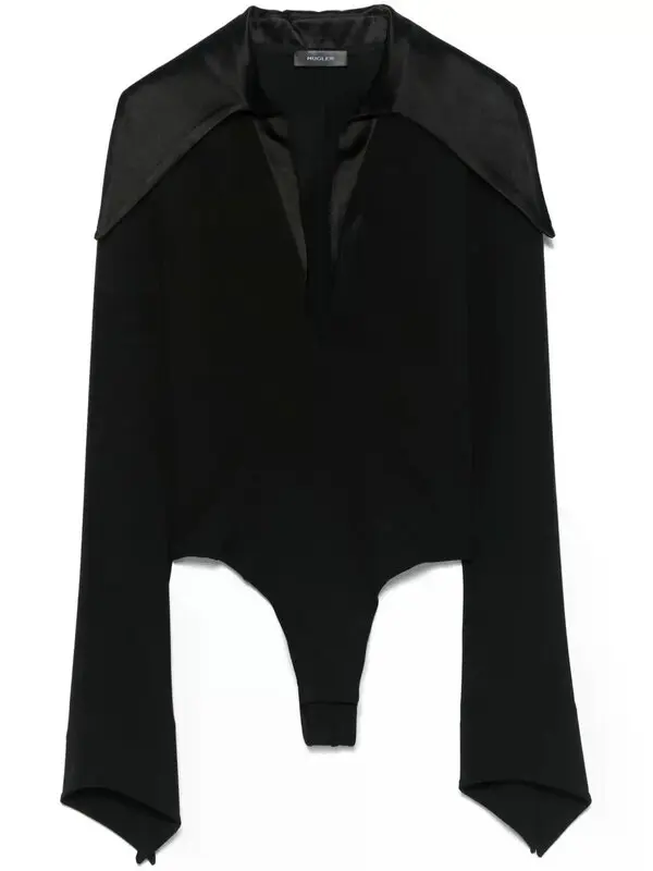 MUGLER Spiky-collar Bodysuit