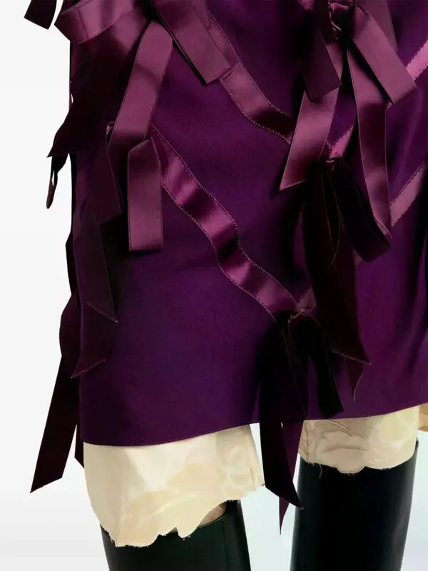 Prada Sablé Bow-embellished Dress