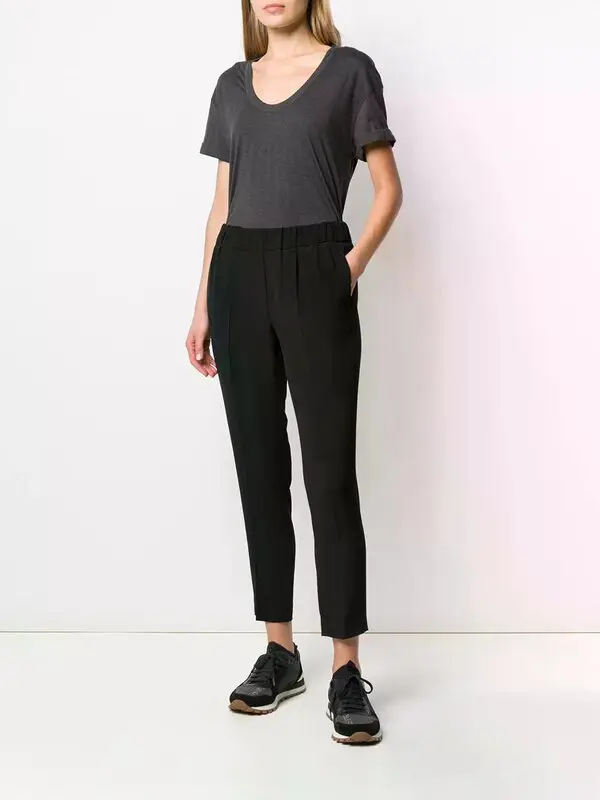 Brunello Cucinelli Tailored Trousers With Elasticated Waistband