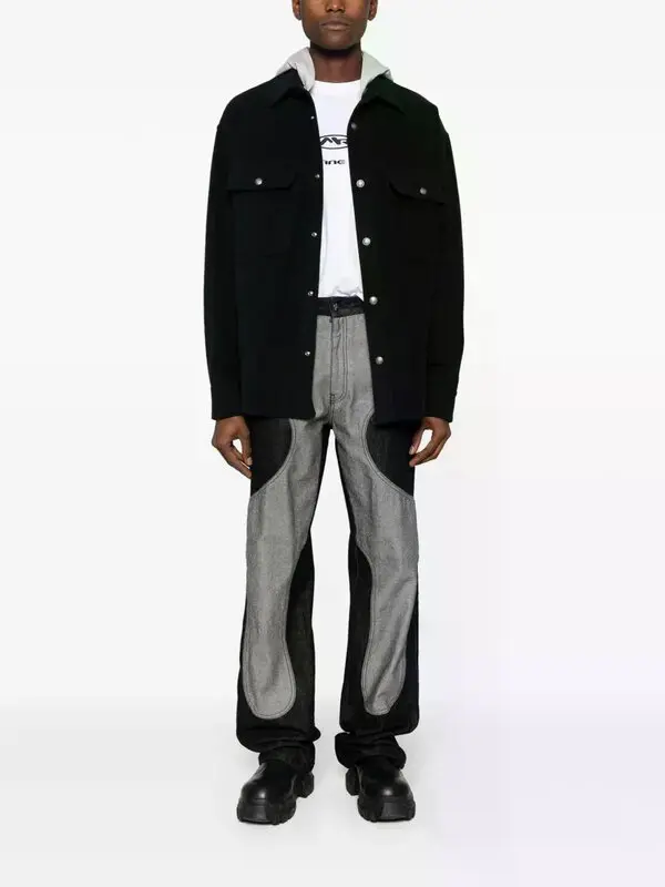 Palm Angels Monogram-print Hooded Overshirt