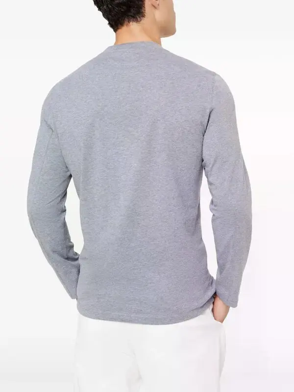 Brunello Cucinelli Round-neck Long-sleeve T-shirt - Grey