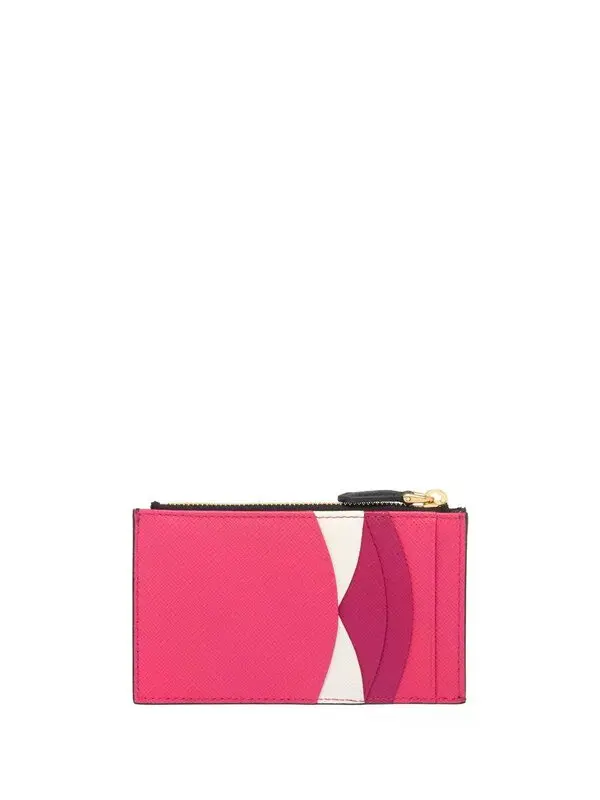 Prada Saffiano-leather Card Holder - Black