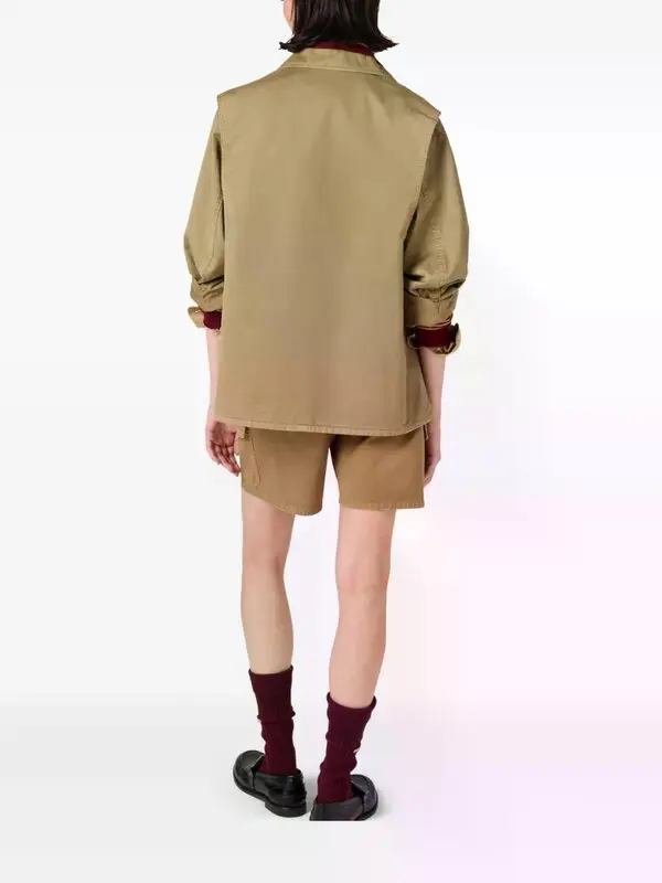 Miu Miu Garment-dyed Cotton Jacket