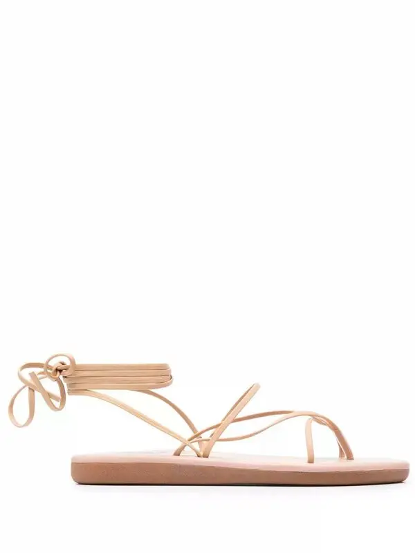ANCIENT GREEK SANDALS Leather Flip-flop Sandals - Neutrals