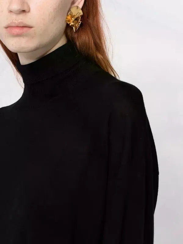 Max Mara Roll-neck Knit Jumper - Black