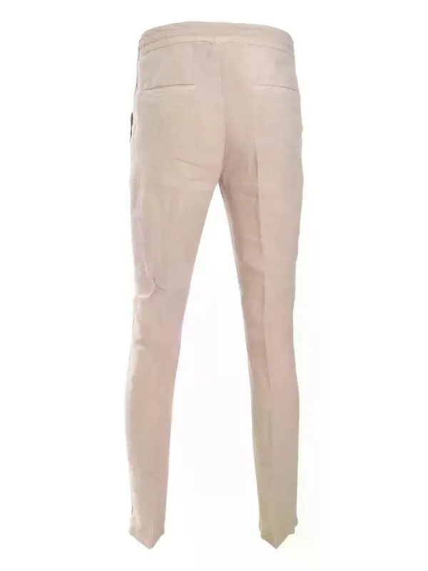 120% Lino Drawstring-waist Trousers