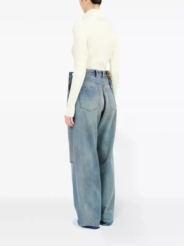 MAISON MARGIELA Pleated Bootcut Jeans