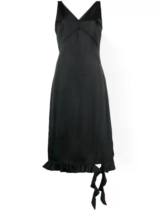 Remain Birger Christensen V-neck Sleeveless Maxi Dress - Black