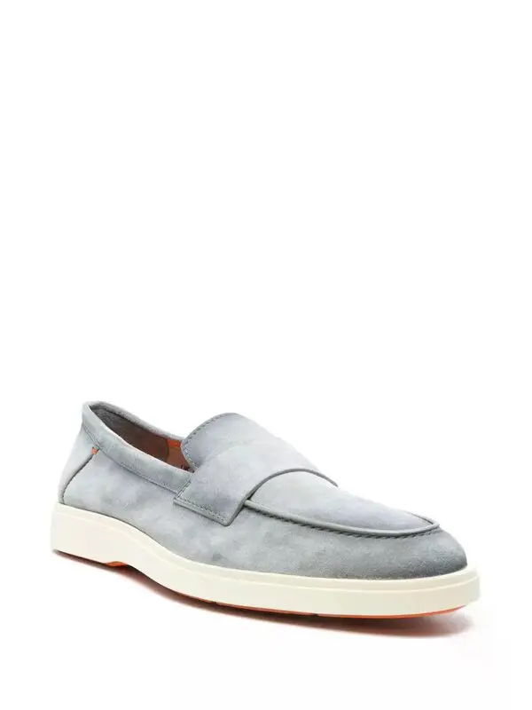 Santoni Suede Loafers - Blue