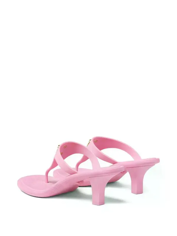 Versace Alia Rubber Thong Sandals 55 Mm - Pink