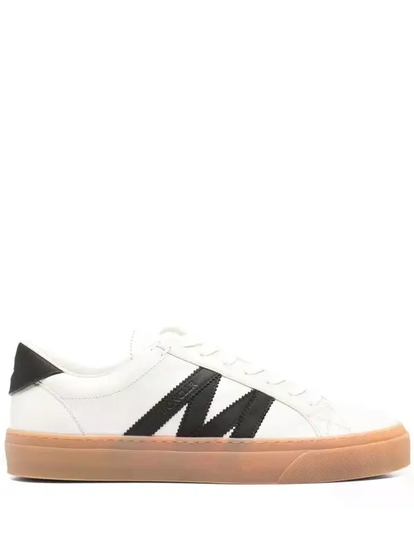 Moncler Monaco2 Leather Sneakers - White