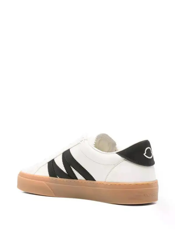 Moncler Monaco2 Leather Sneakers - White