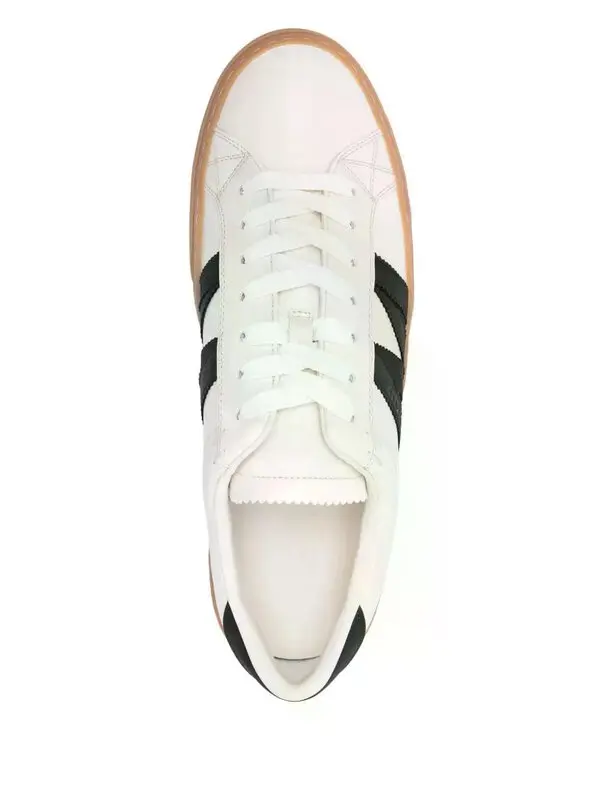 Moncler Monaco2 Leather Sneakers - White