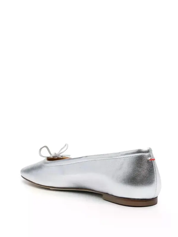AeydĒ Metallic Leather Ballerina Shoes
