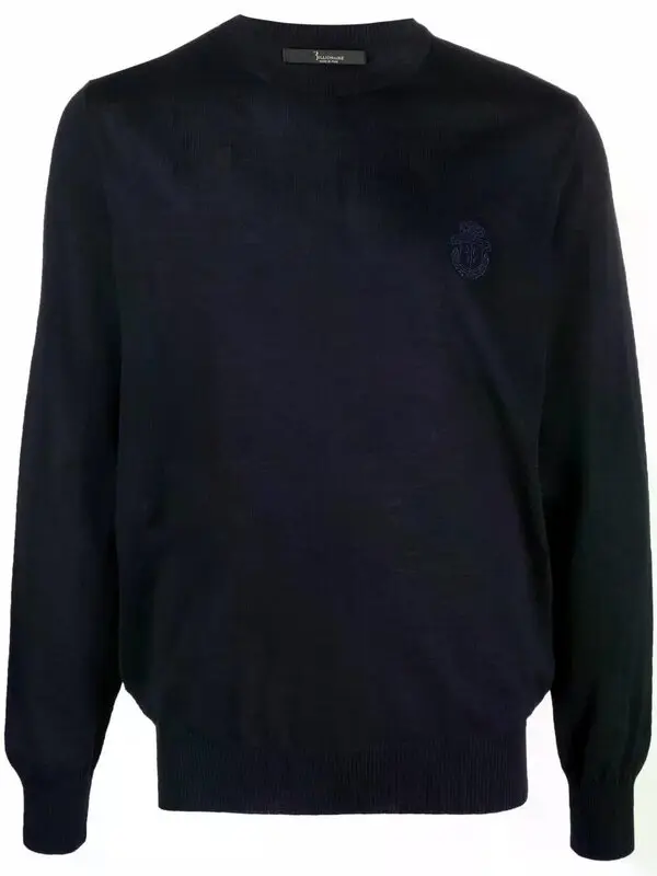 BILLIONAIRE Logo-embossed Merino Wool Jumper