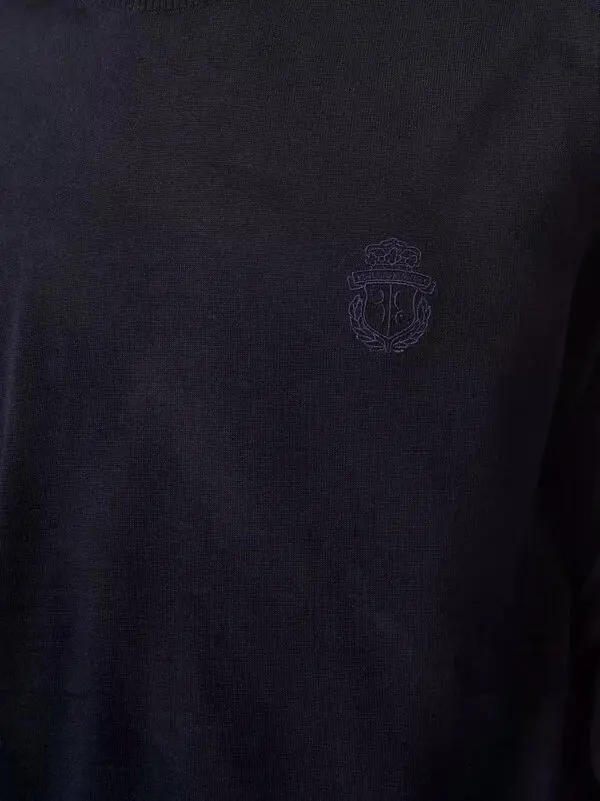 BILLIONAIRE Logo-embossed Merino Wool Jumper