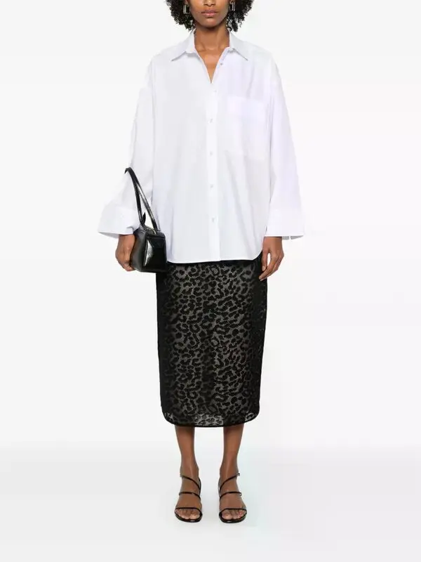 Theory Lace Midi Skirt